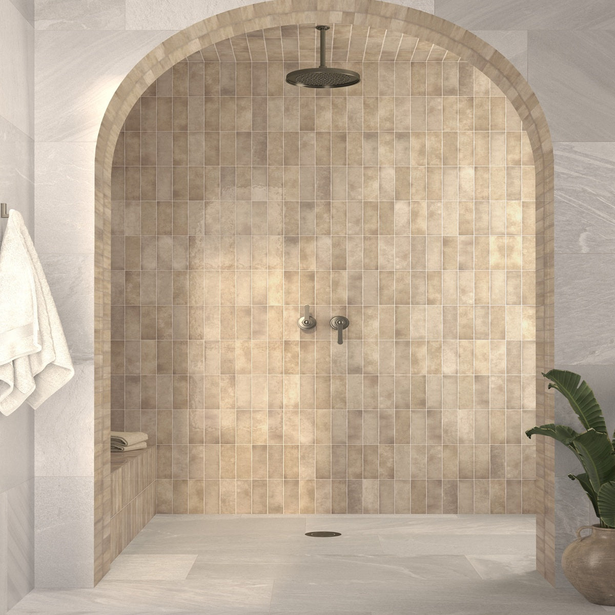 Carrelage Effet Zellige Alfar Fosil 6,5x20 cm de Dune – Ceramisa